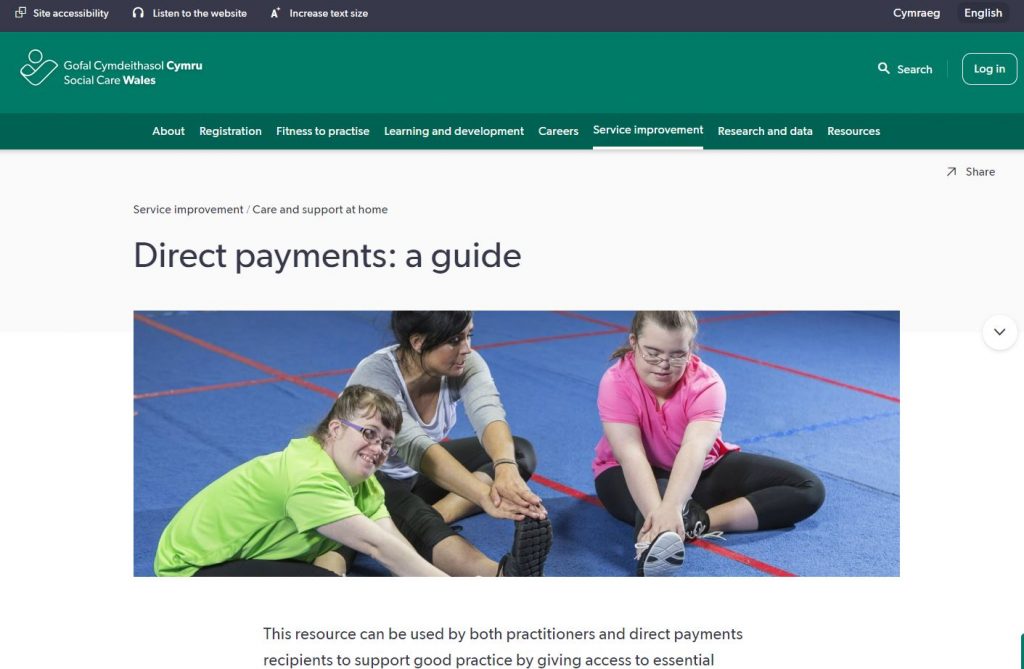 Social Care Wales launch online resource on Direct Payments in Wales ...